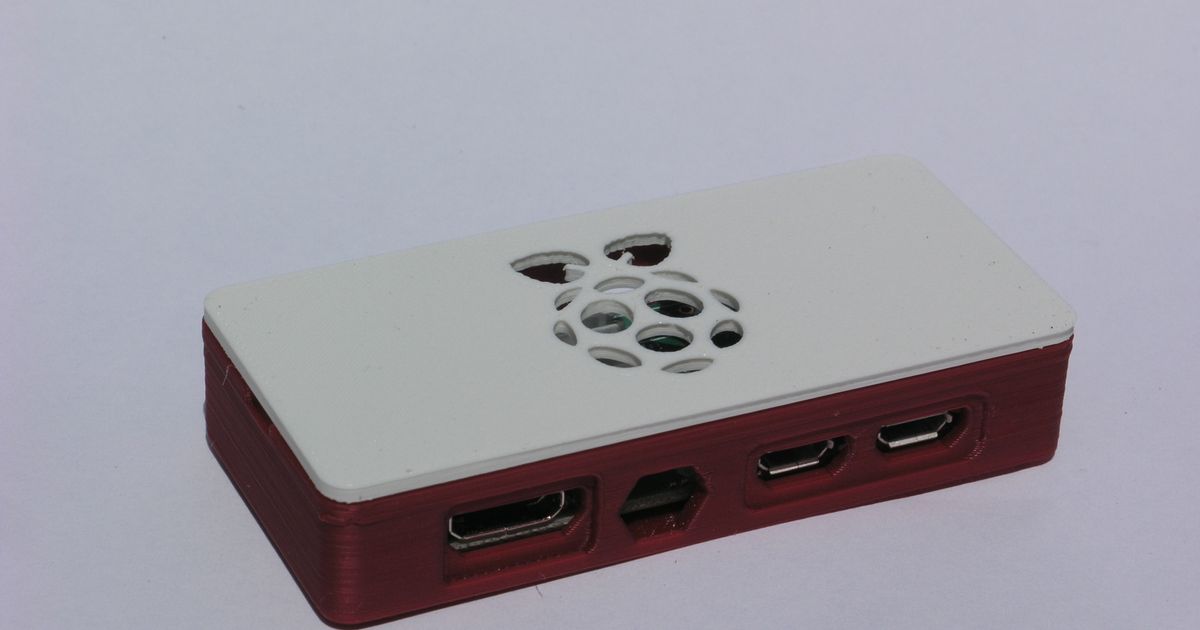 Raspberry Pi Zero simplistic case with logo [Remix] by Pea Prog ...