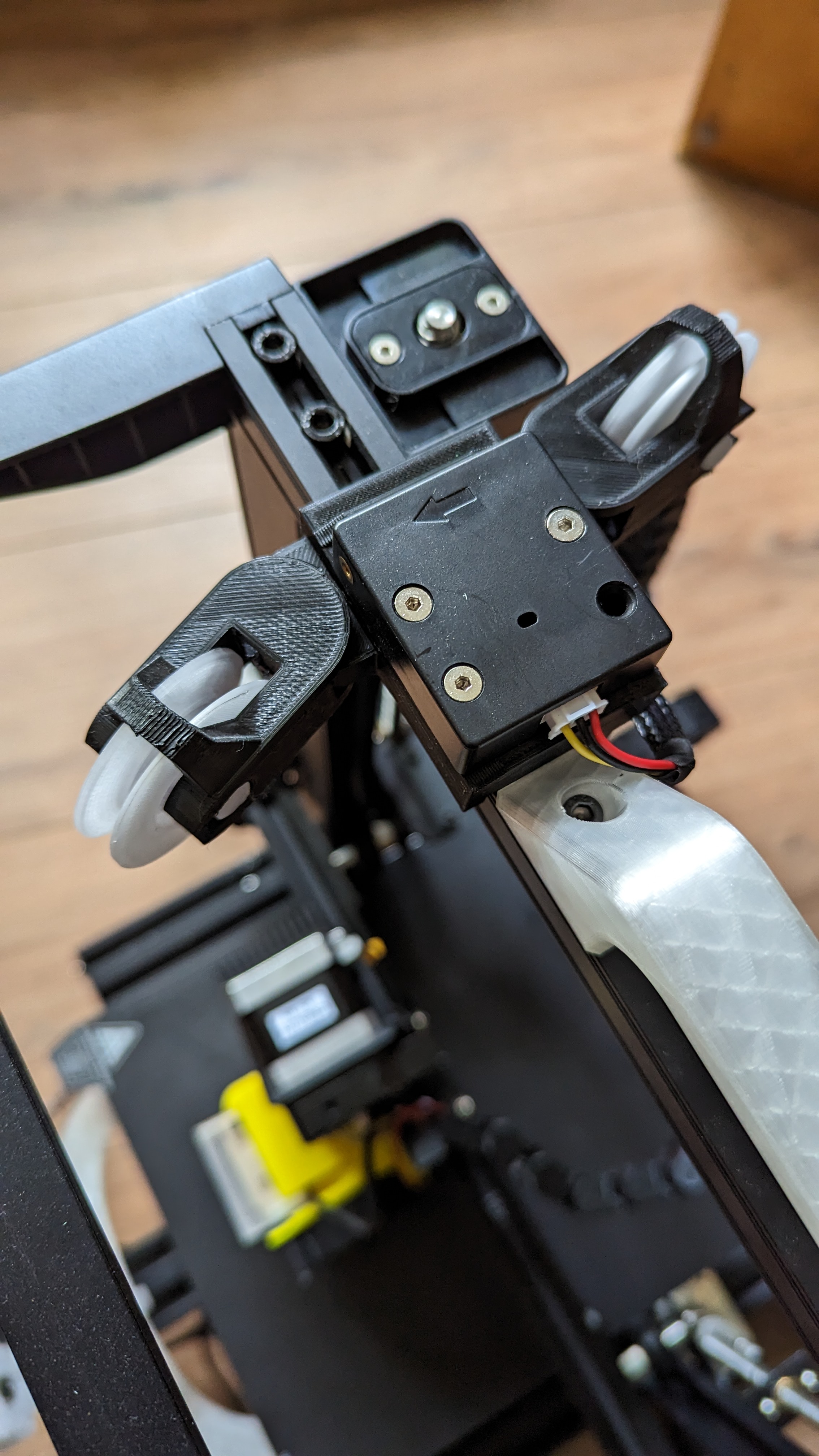 Filament roller guide & runout sensor mount for Ender 3 v2 Neo by ...