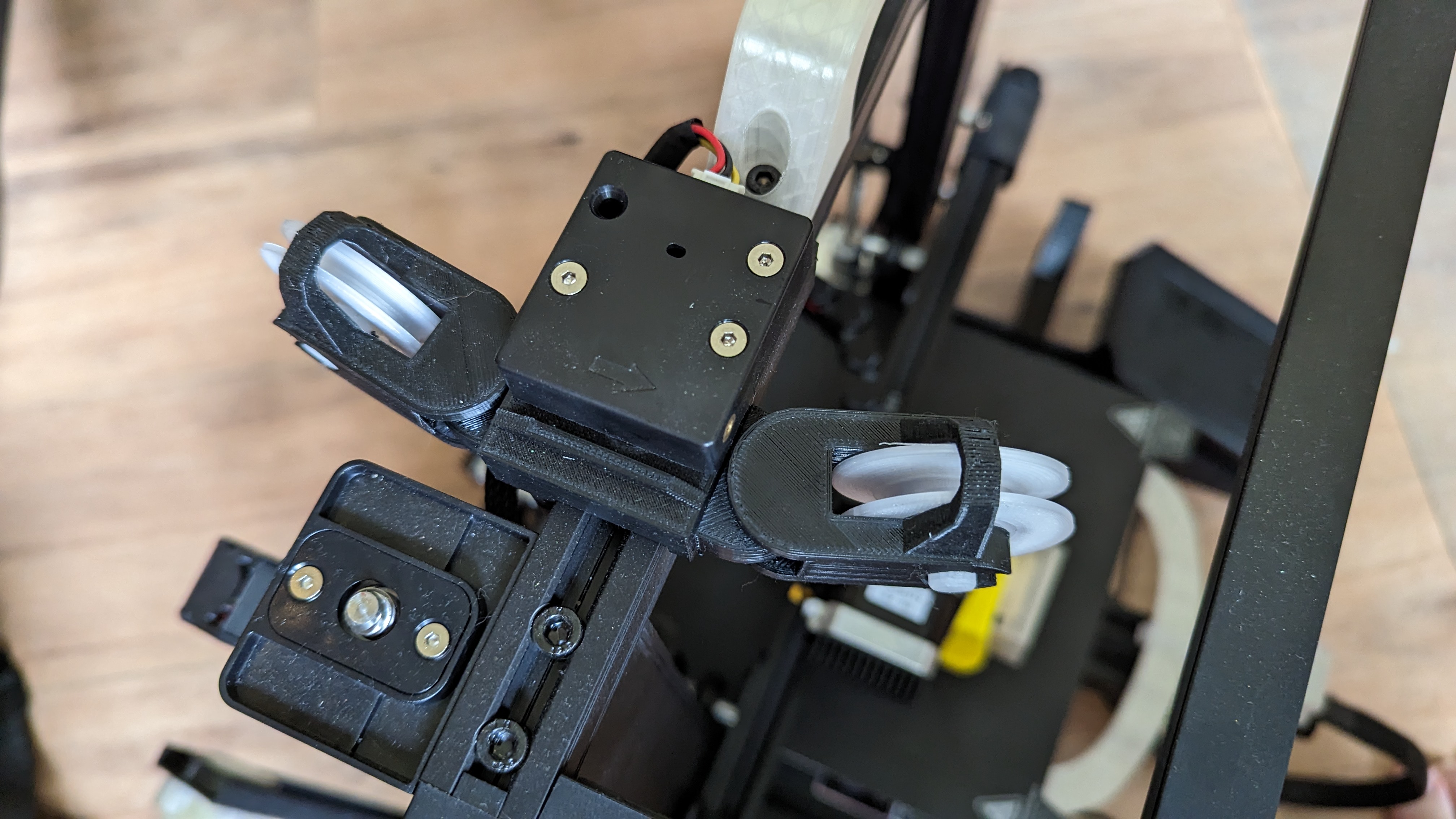 Filament roller guide & runout sensor mount for Ender 3 v2 Neo by ...