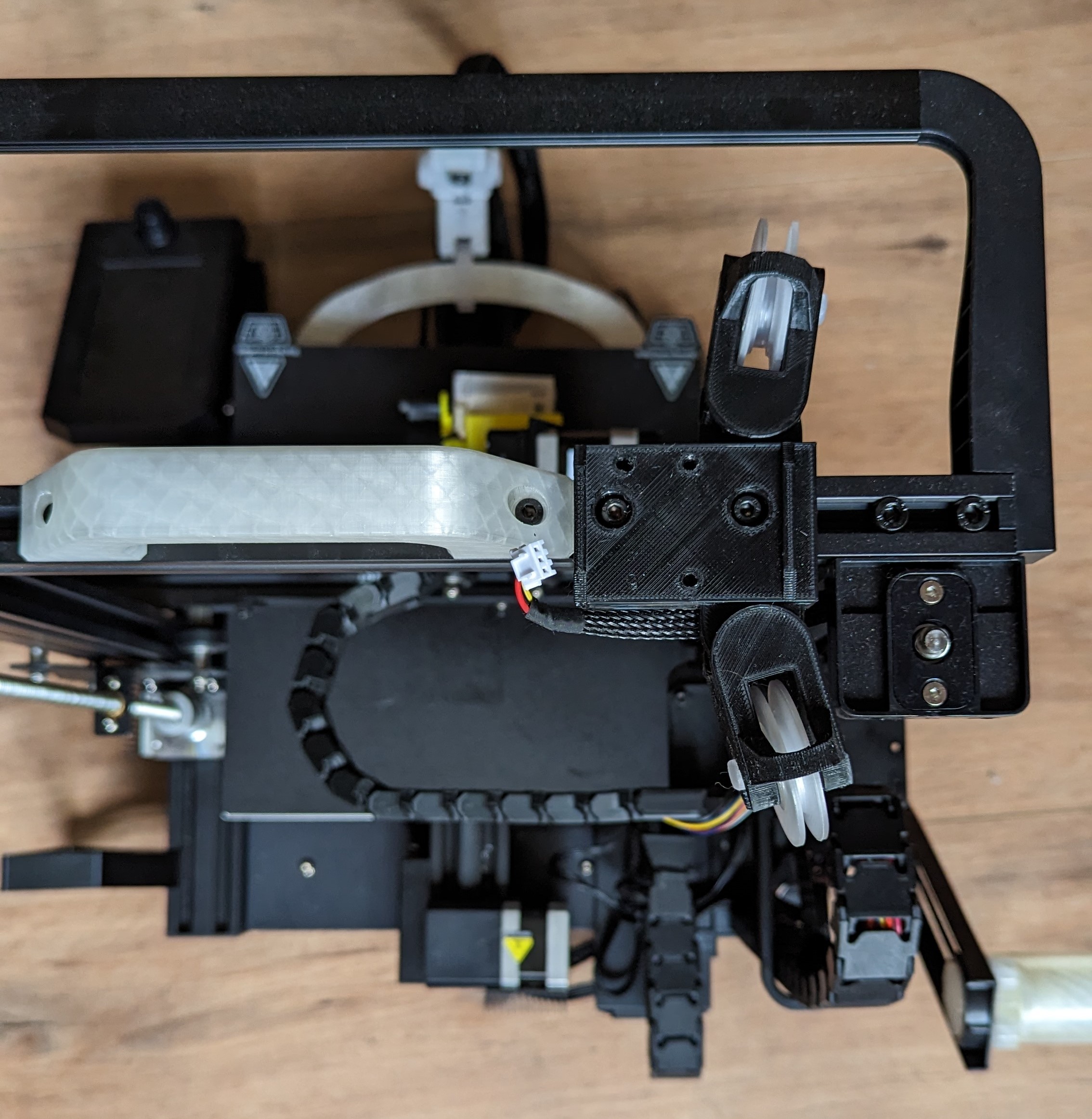 Filament roller guide & runout sensor mount for Ender 3 v2 Neo by ...