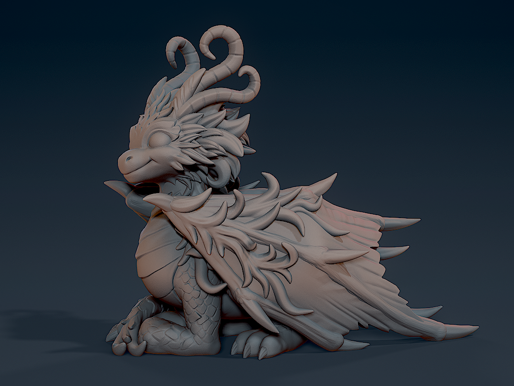 Cute Dragon 4 by miniShev | Download free STL model | Printables.com