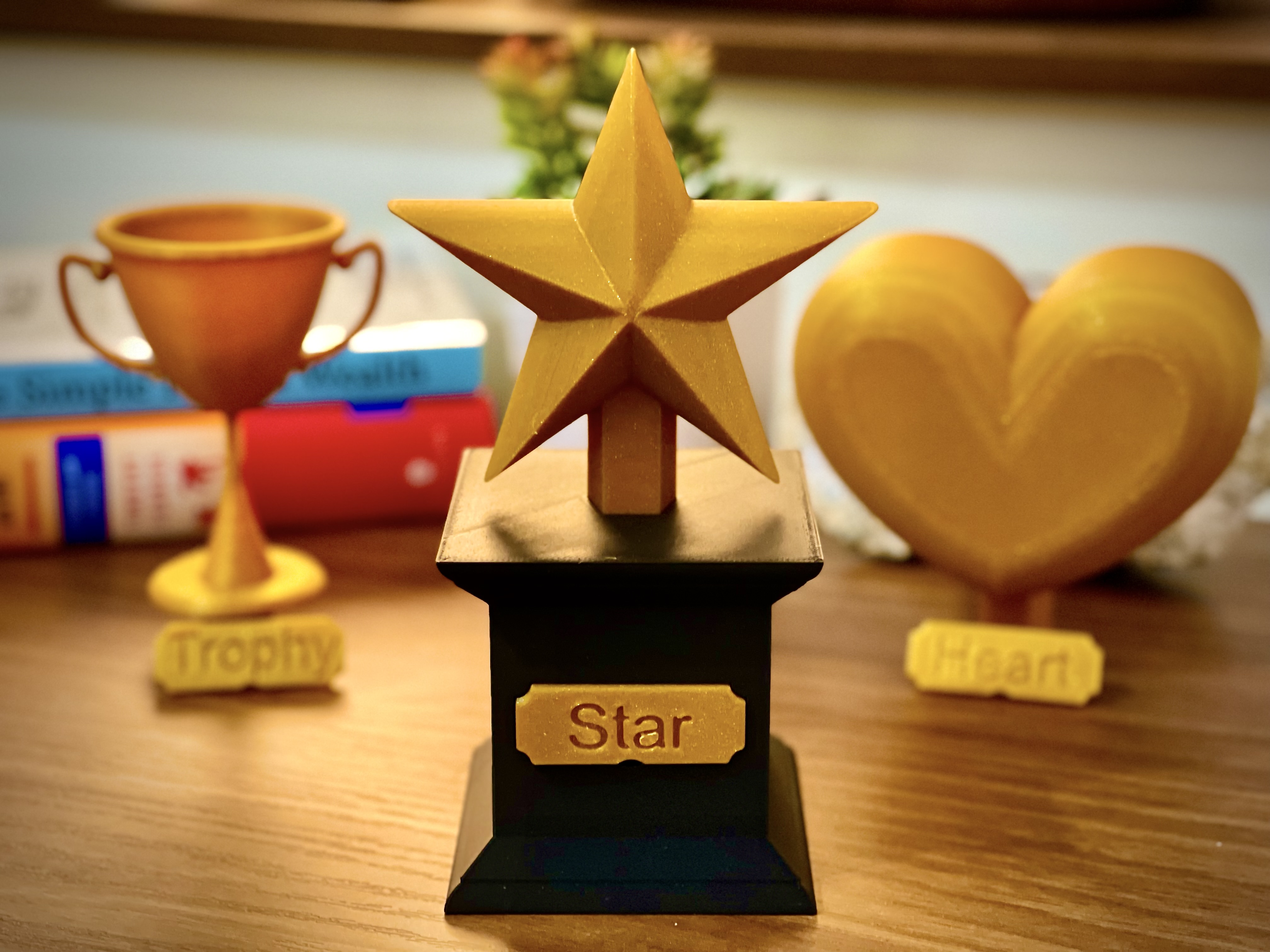 Modular Award (Trophy, Heart, or Star) by JKSantos | Download free STL ...