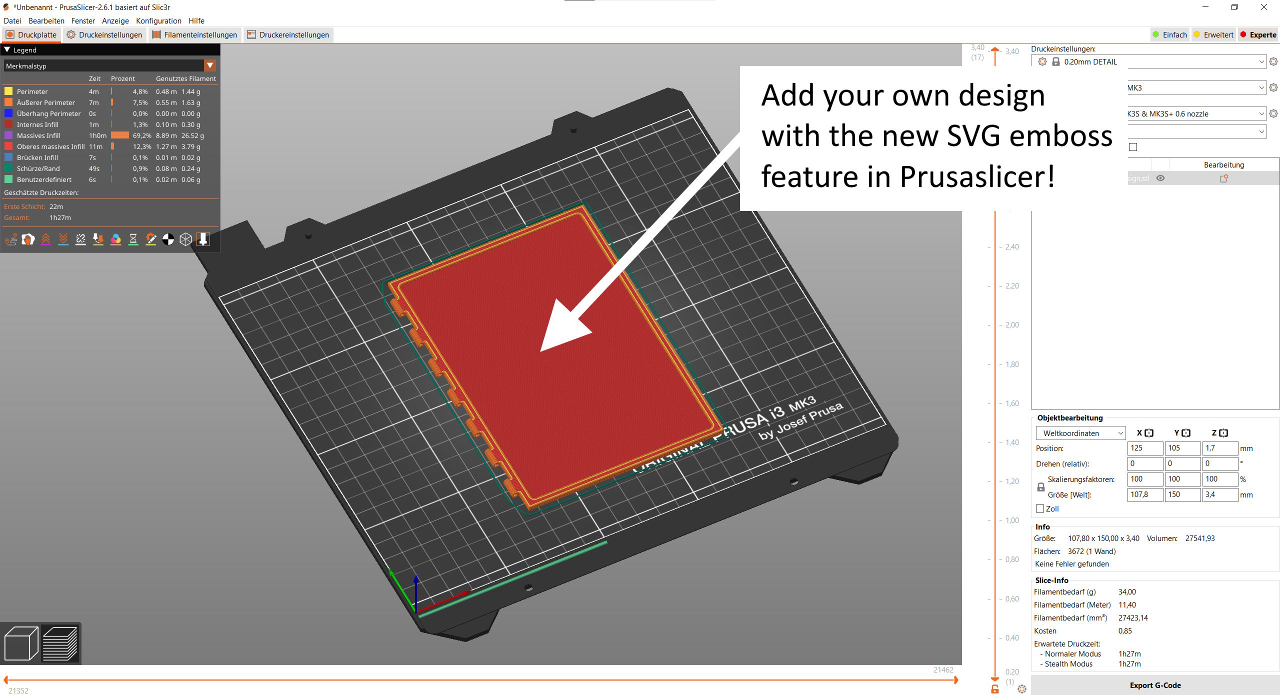 Multicolor printable Christmas Card + Version for own Design (SVG ...