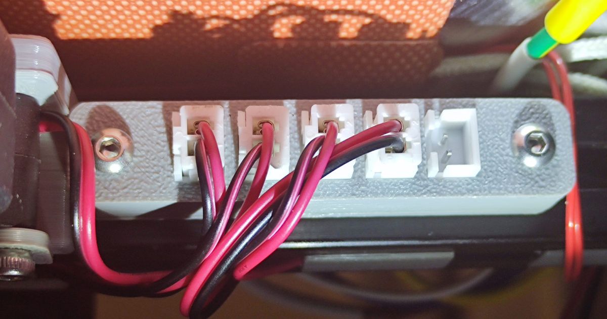 JST-XH 2-pin 5-way splitter by vaxxi | Download free STL model ...