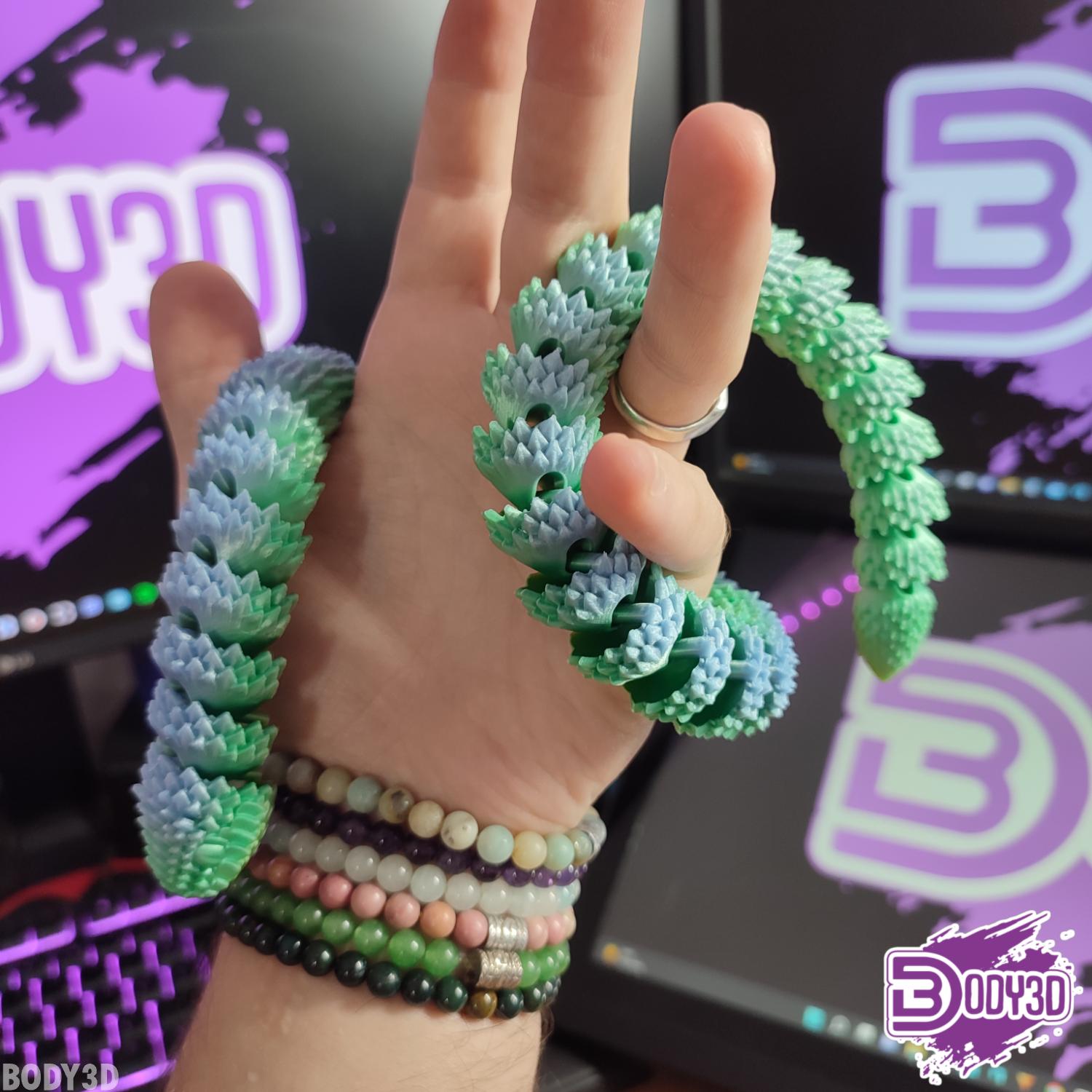 Articulated Rock Snake by BODY3D | Printables Store