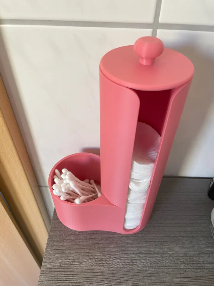 Cotton Pad and Tips Holder Extended by Lenboxxi | Download free STL ...