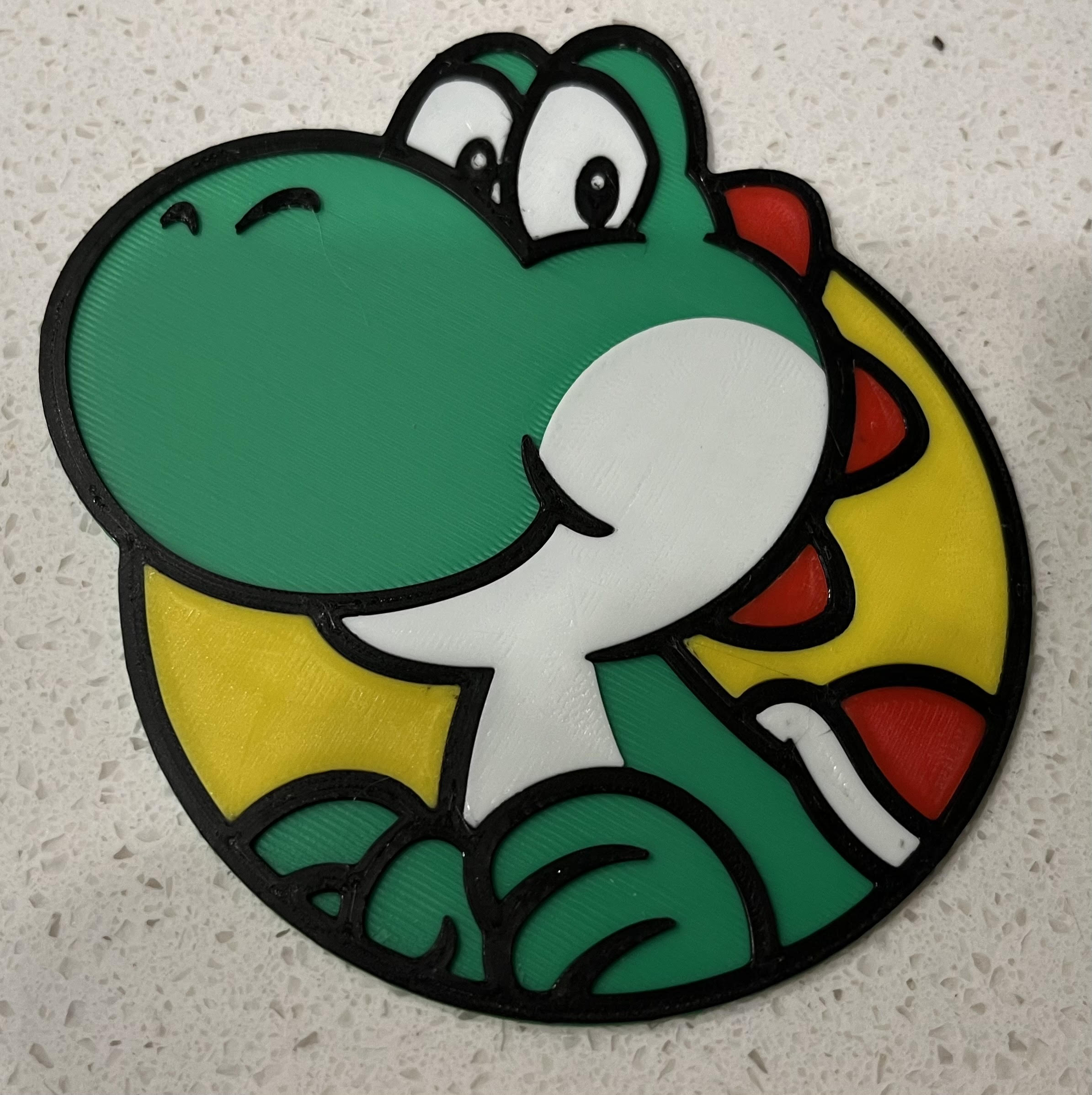 Yoshi 2D Wall Art by melkin03 | Download free STL model | Printables.com