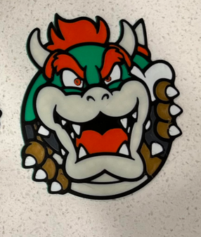 Bowser 2D Wall Art by melkin03 | Download free STL model | Printables.com