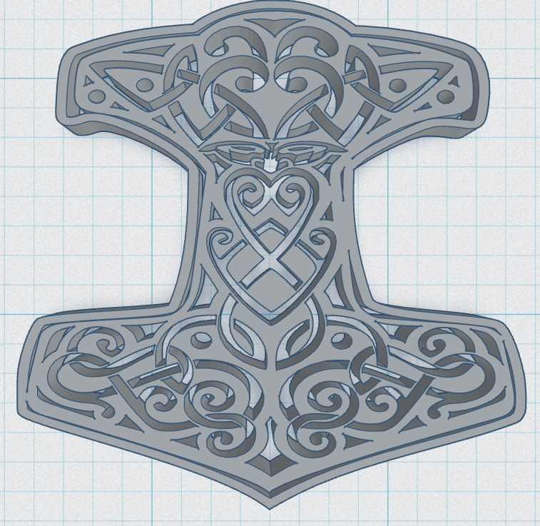 Viking / Norse - Thor's Hammer 7 by Peter Ennist | Download free STL ...