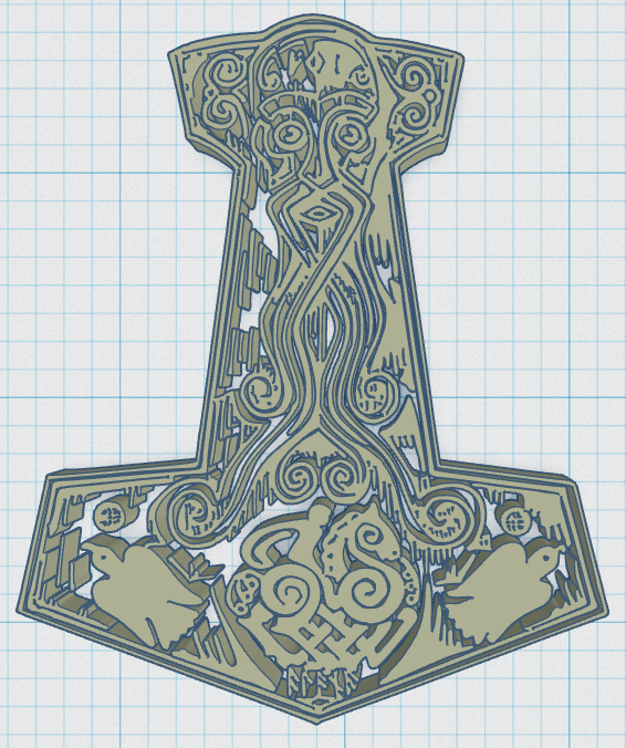 Viking / Norse - Thor's Hammer 30 by Peter Ennist | Download free STL ...