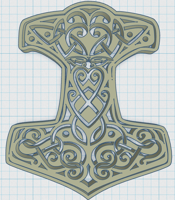 Viking / Norse - Thor's Hammer 31 by Peter Ennist | Download free STL ...
