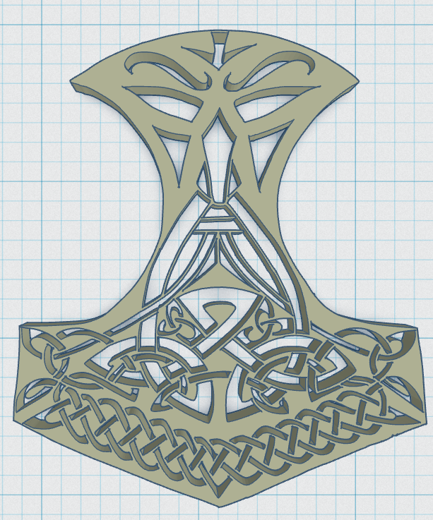 Viking / Norse - Thor's Hammer 38 by Peter Ennist | Download free STL ...