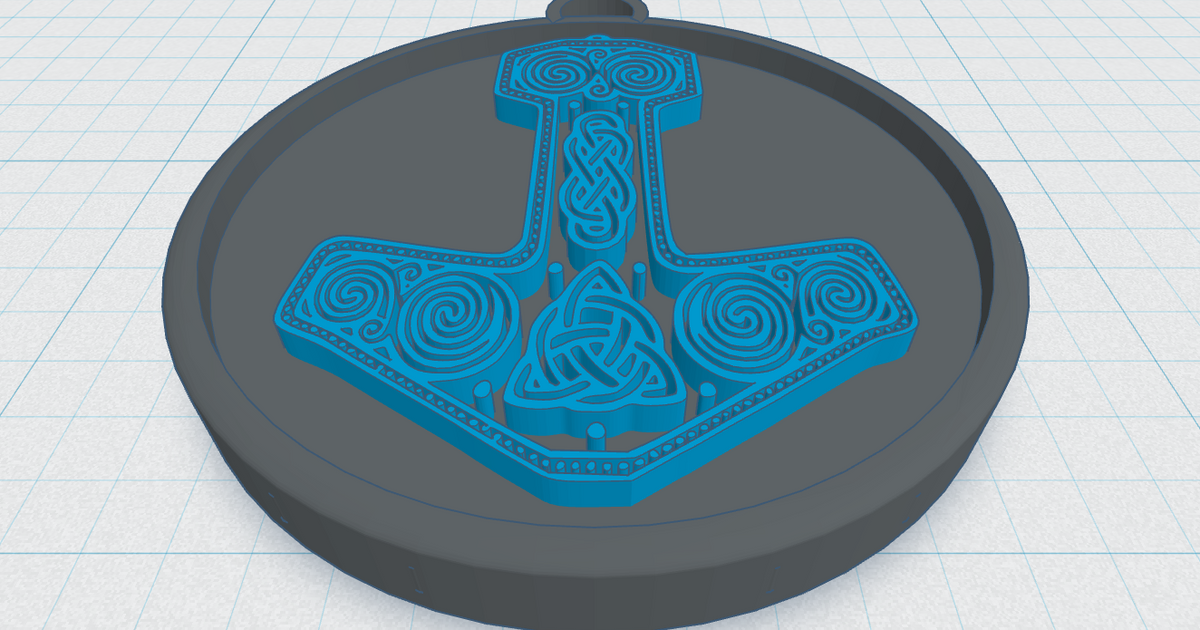 Viking / Norse - Thor's Hammer 40 by Peter Ennist | Download free STL ...