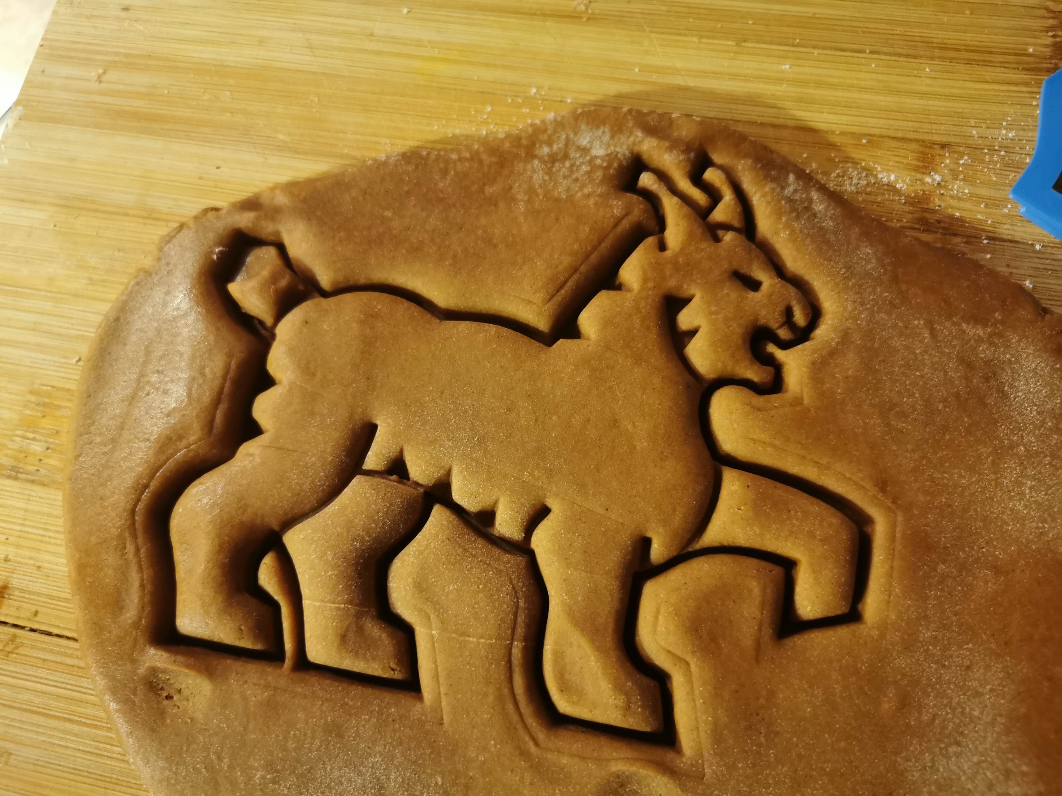 Heraldic lynx gingerbread cutter by Karbik | Download free STL model ...