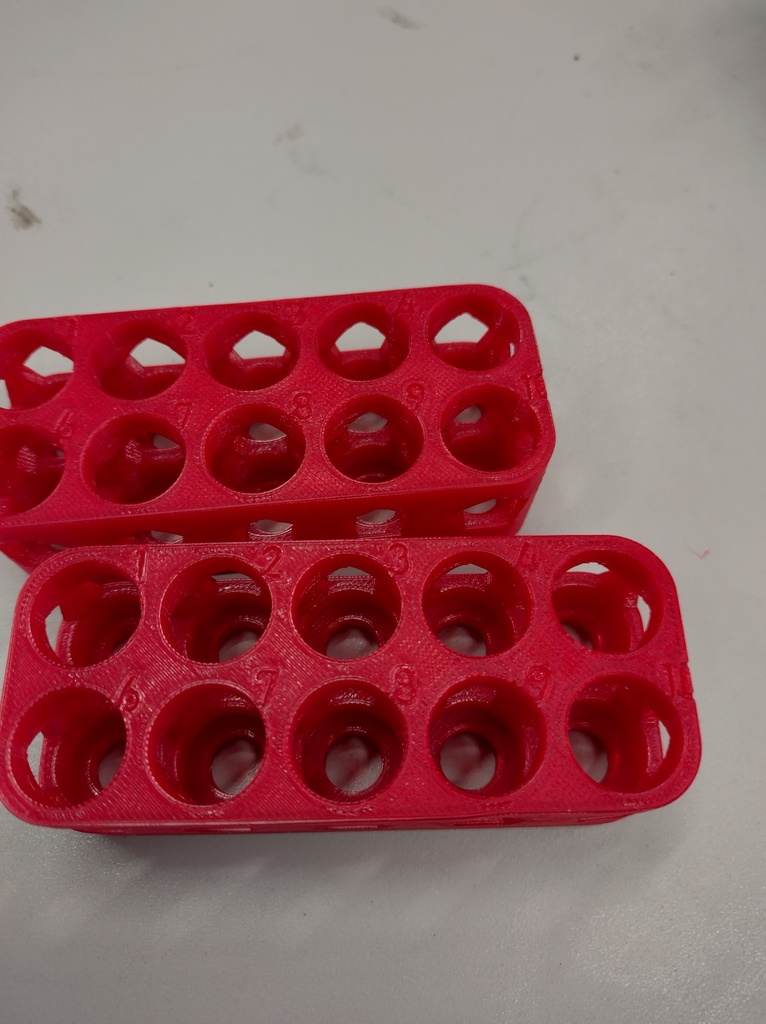 Vial holder - stackable, customizable by Martin K | Download free STL ...