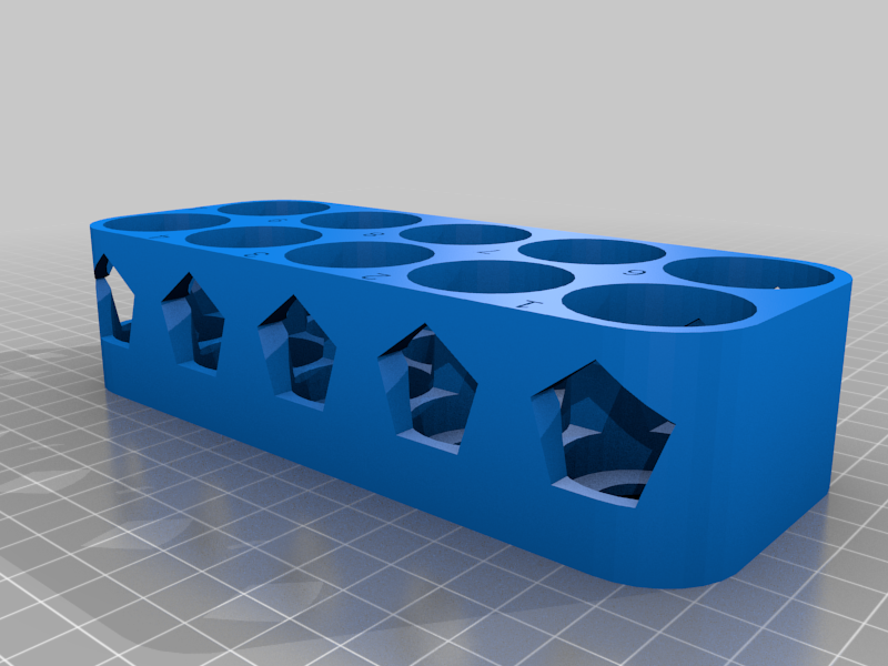Vial holder - stackable, customizable by Martin K | Download free STL ...