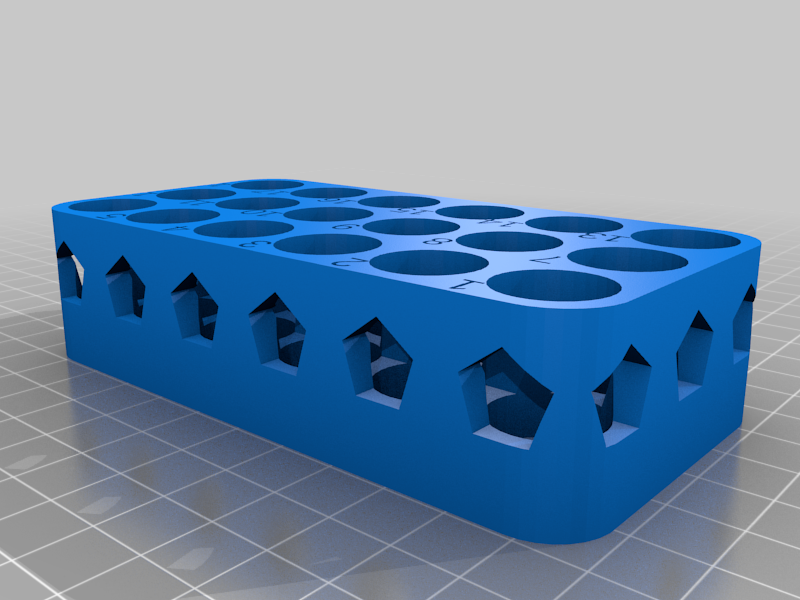 Vial holder - stackable, customizable by Martin K | Download free STL ...