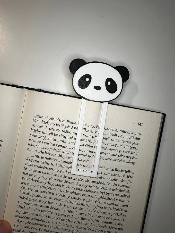 Panda bookmark by Otasek3D | Download free STL model | Printables.com