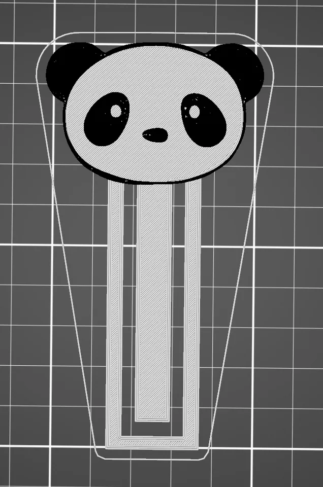 Panda bookmark by Otasek3D | Download free STL model | Printables.com