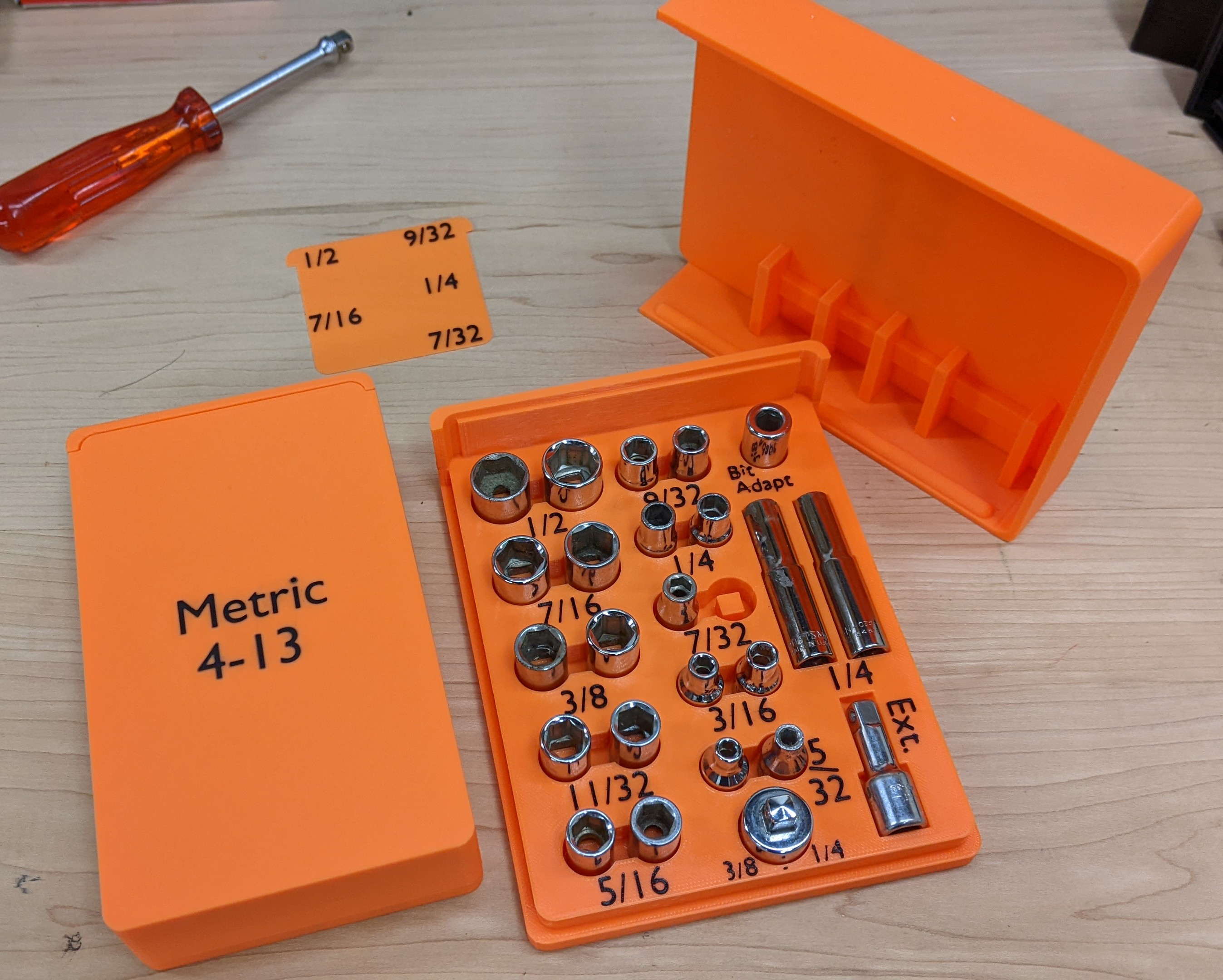 Quarter Inch Socket Boxes by David | Download free STL model ...