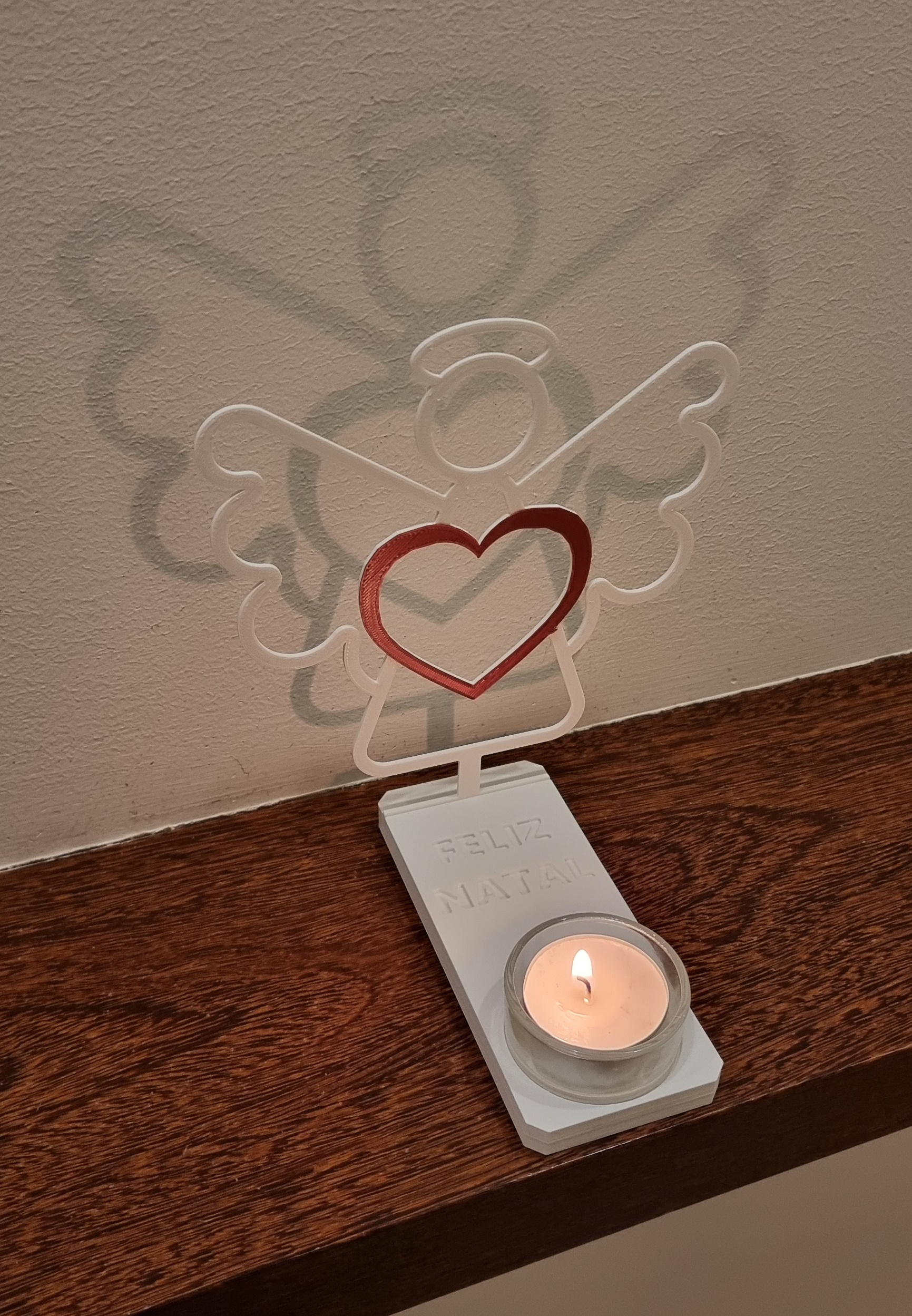 Tealight candle holder - Angel Silhouette by LCruz3D | Download free ...