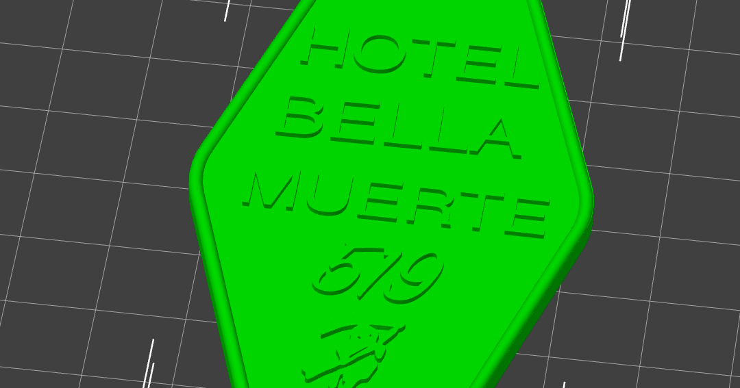 Hotel Bella Muerte Room Key by Seance | Download free STL model | Printables.com
