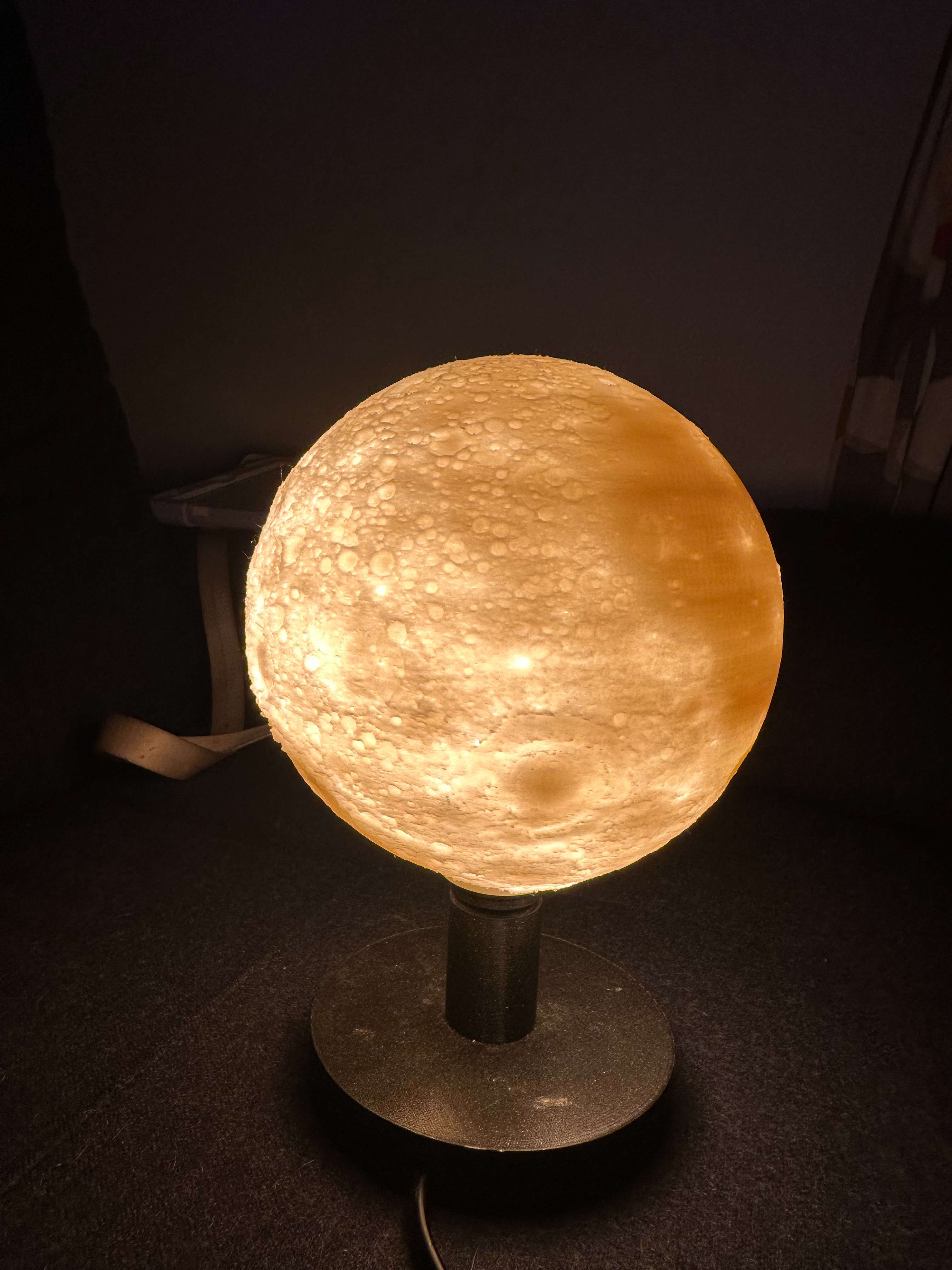 Moon Lithophane with Accurate Terrain Shape by Beelsebob | Download ...
