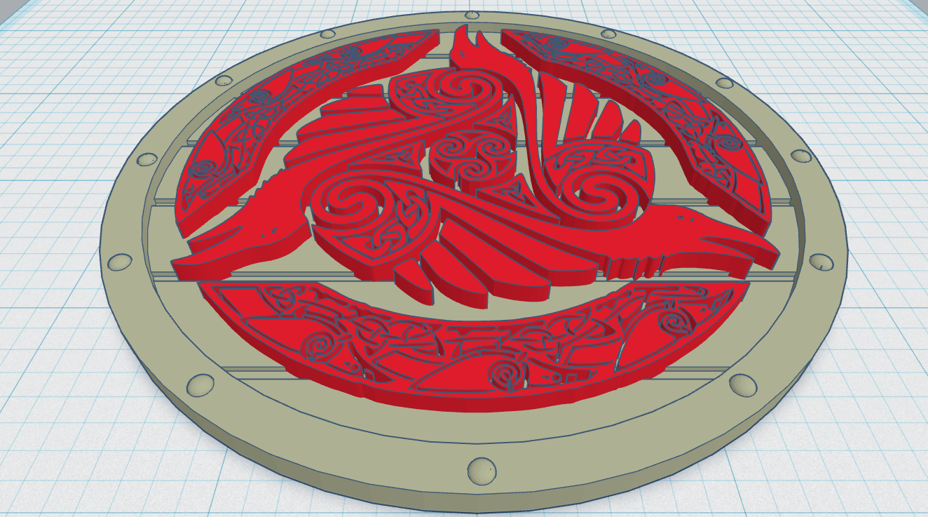 Viking Shield Coaster 4 by Peter Ennist | Download free STL model ...