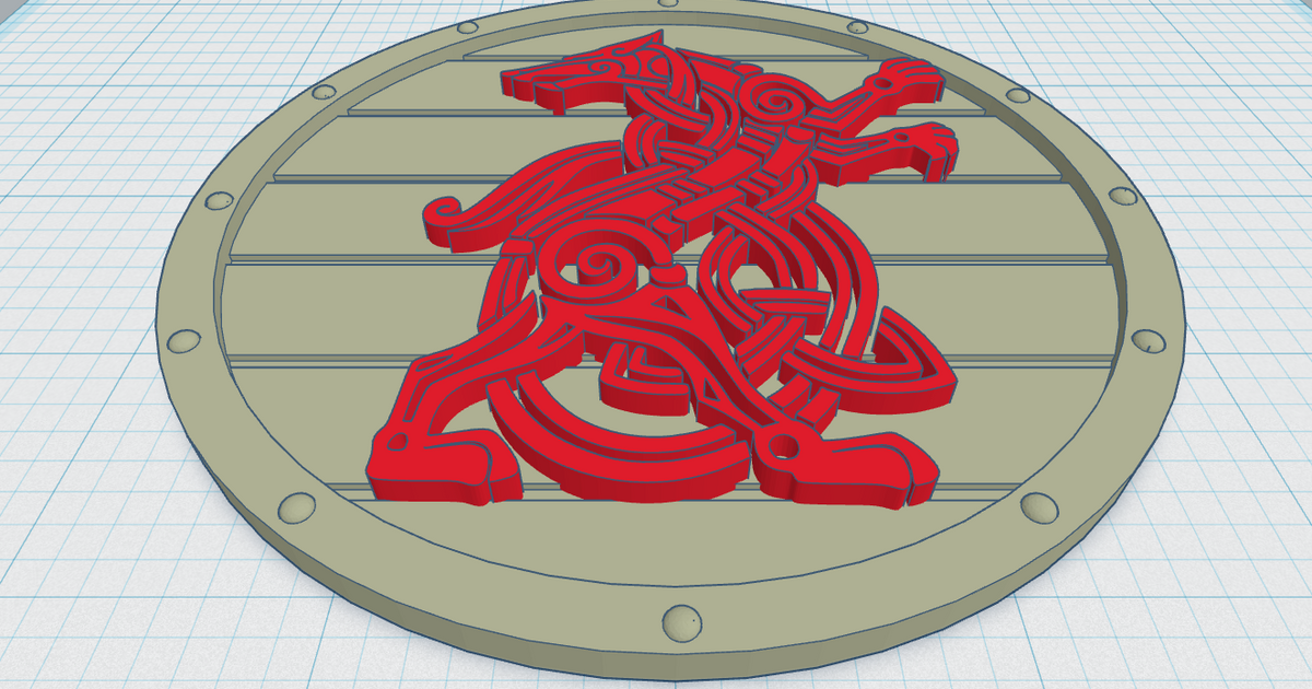 Viking Shield Coaster 21 by Peter Ennist | Download free STL model ...