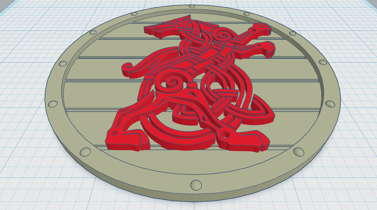 Viking Shield Coaster 21 by Peter Ennist | Download free STL model ...