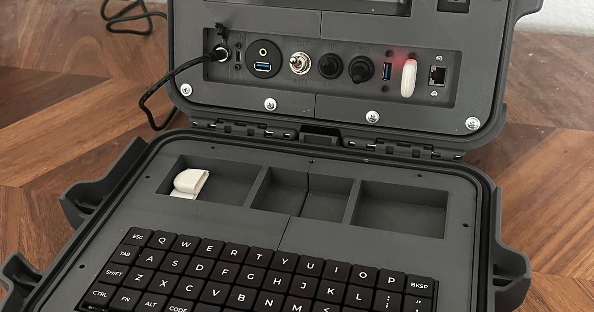 Cyberdeck - Nanuk 905 Base Panel w/ Attachments by Mayday | Download ...