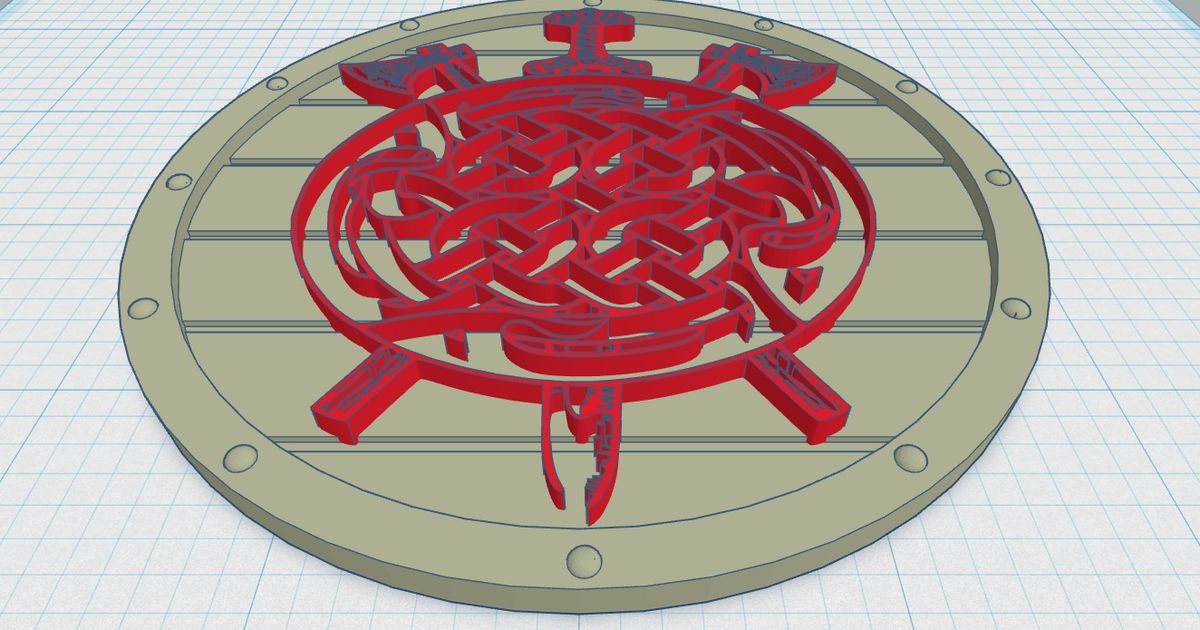 Viking Shield Coaster 30 by Peter Ennist | Download free STL model ...
