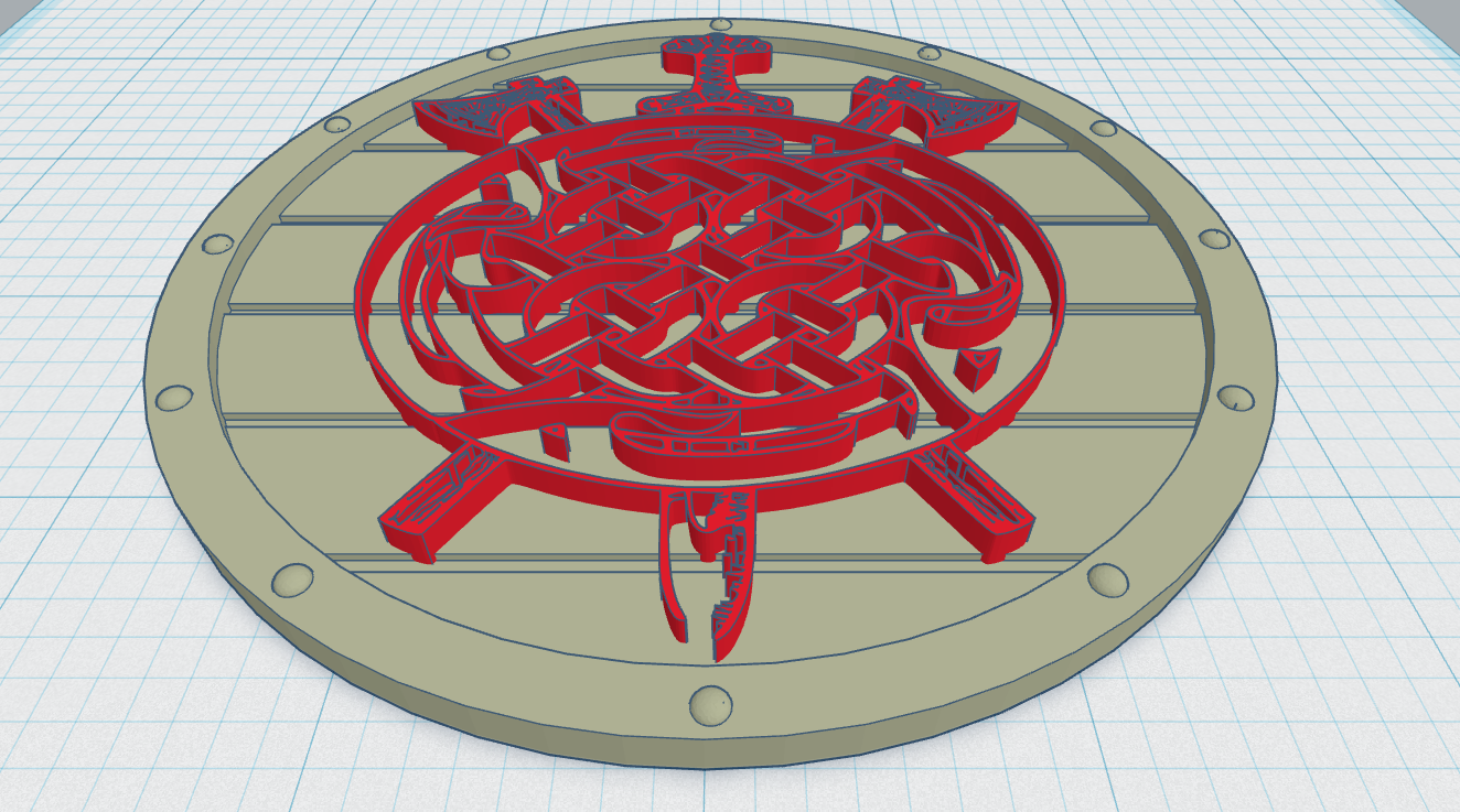 Viking Shield Coaster 30 by Peter Ennist | Download free STL model ...