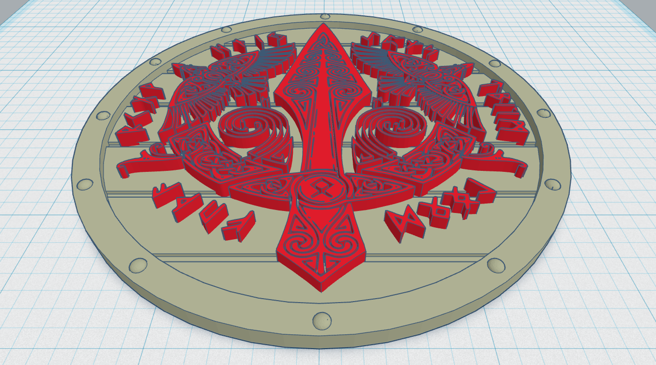 Viking Shield Coaster 32 by Peter Ennist | Download free STL model ...