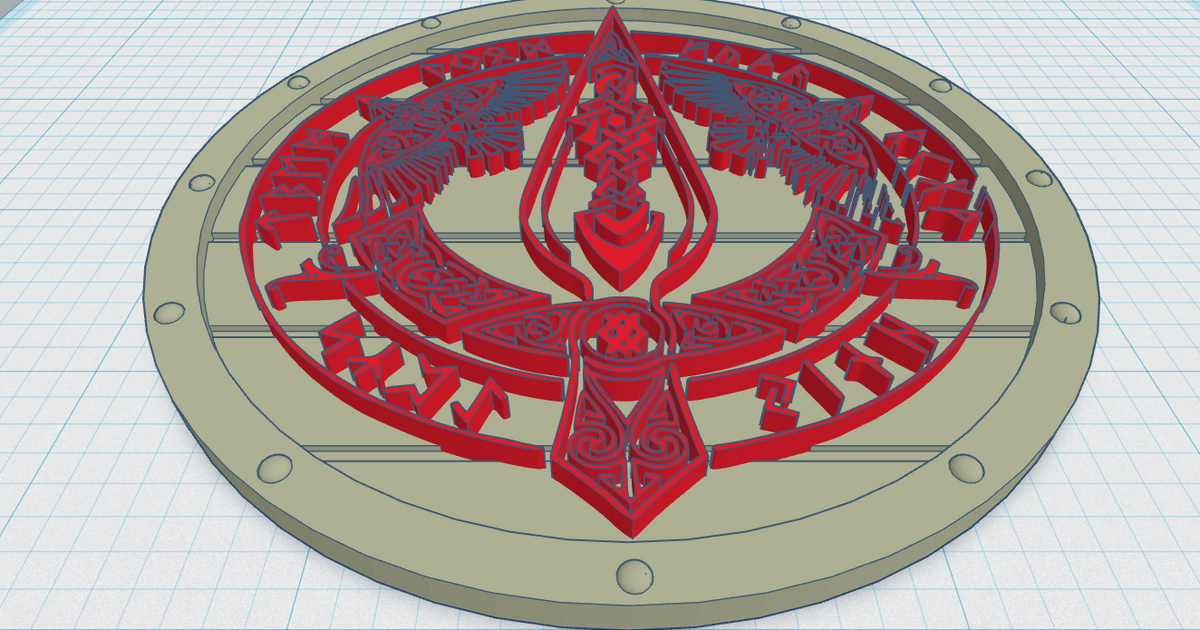 Viking Shield Coaster 33 by Peter Ennist | Download free STL model ...