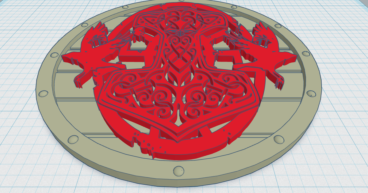 Viking Shield Coaster 34 by Peter Ennist | Download free STL model ...