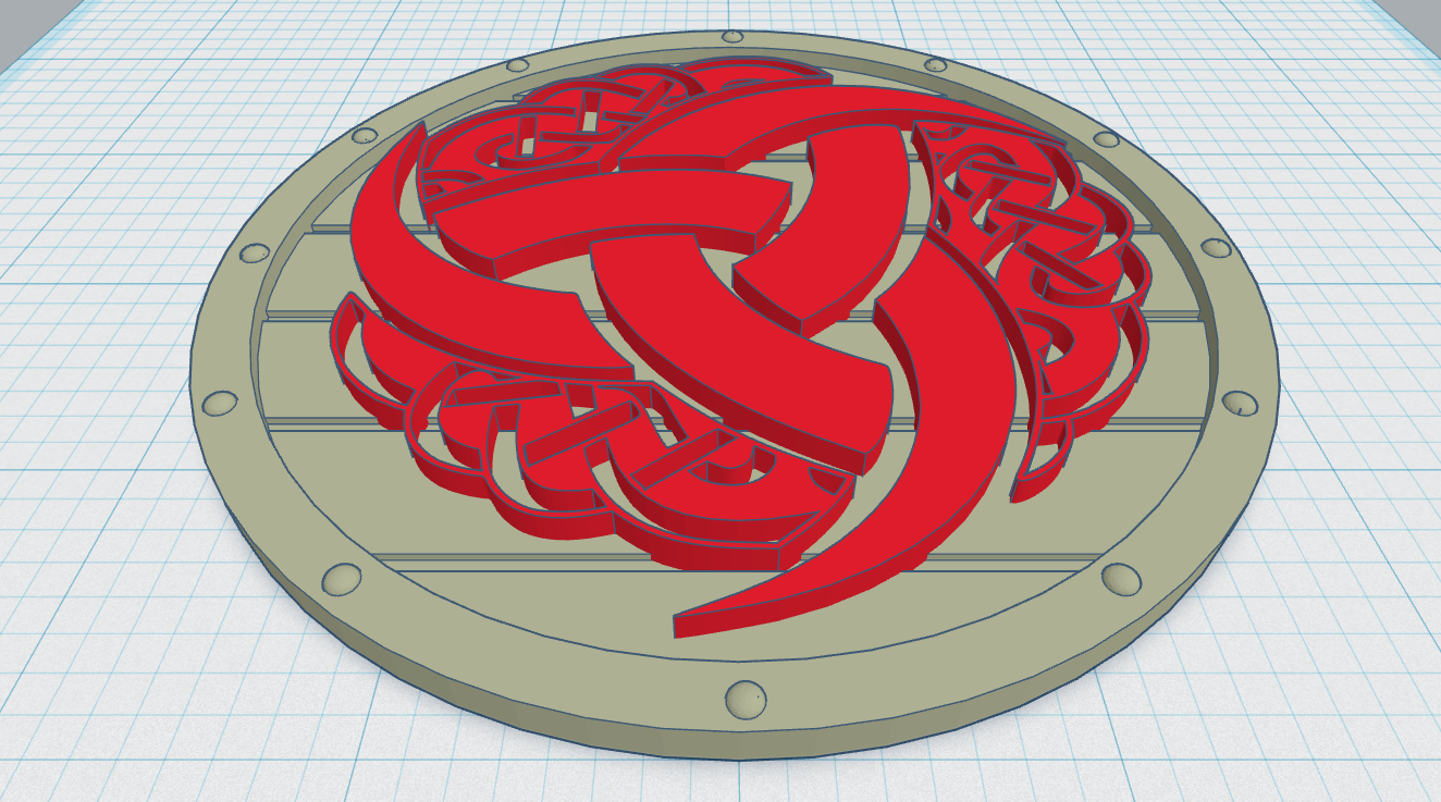 Viking Shield Coaster 40 by Peter Ennist | Download free STL model ...