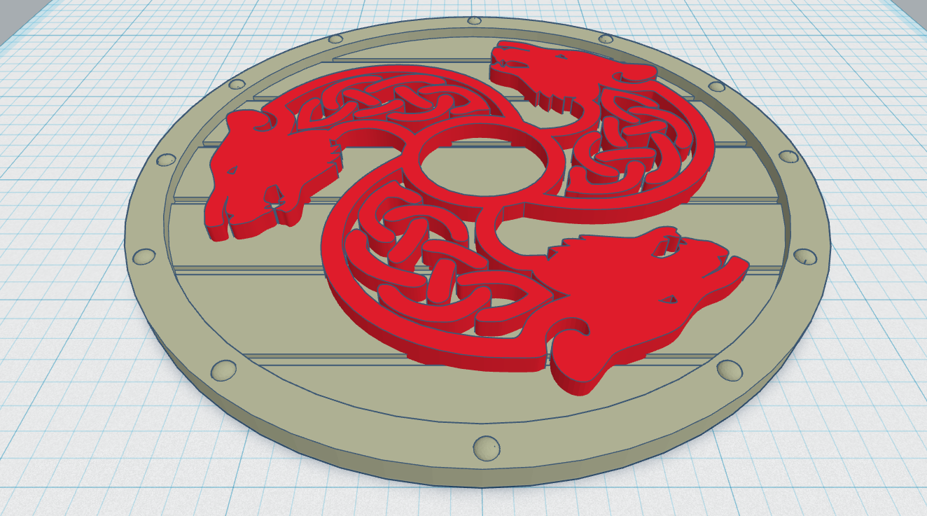 Viking Shield Coaster 45 by Peter Ennist | Download free STL model ...