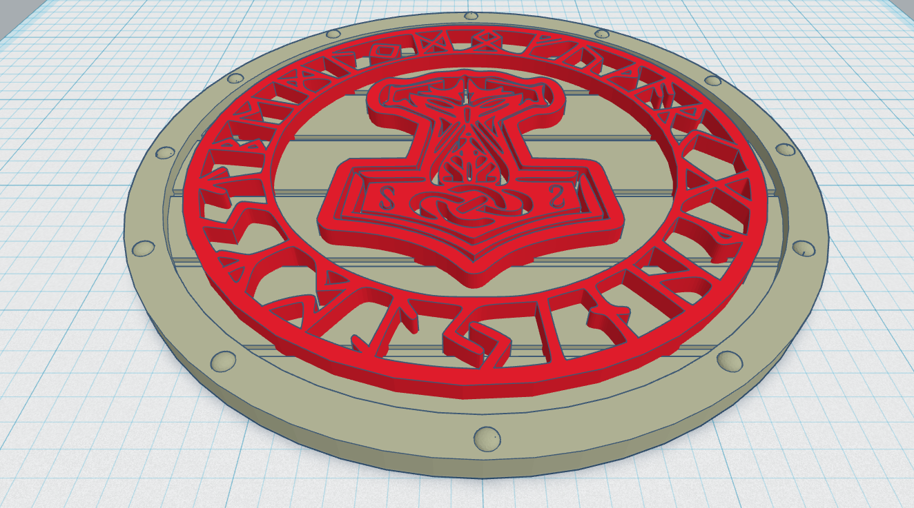 Viking Shield Coaster 48 by Peter Ennist | Download free STL model ...