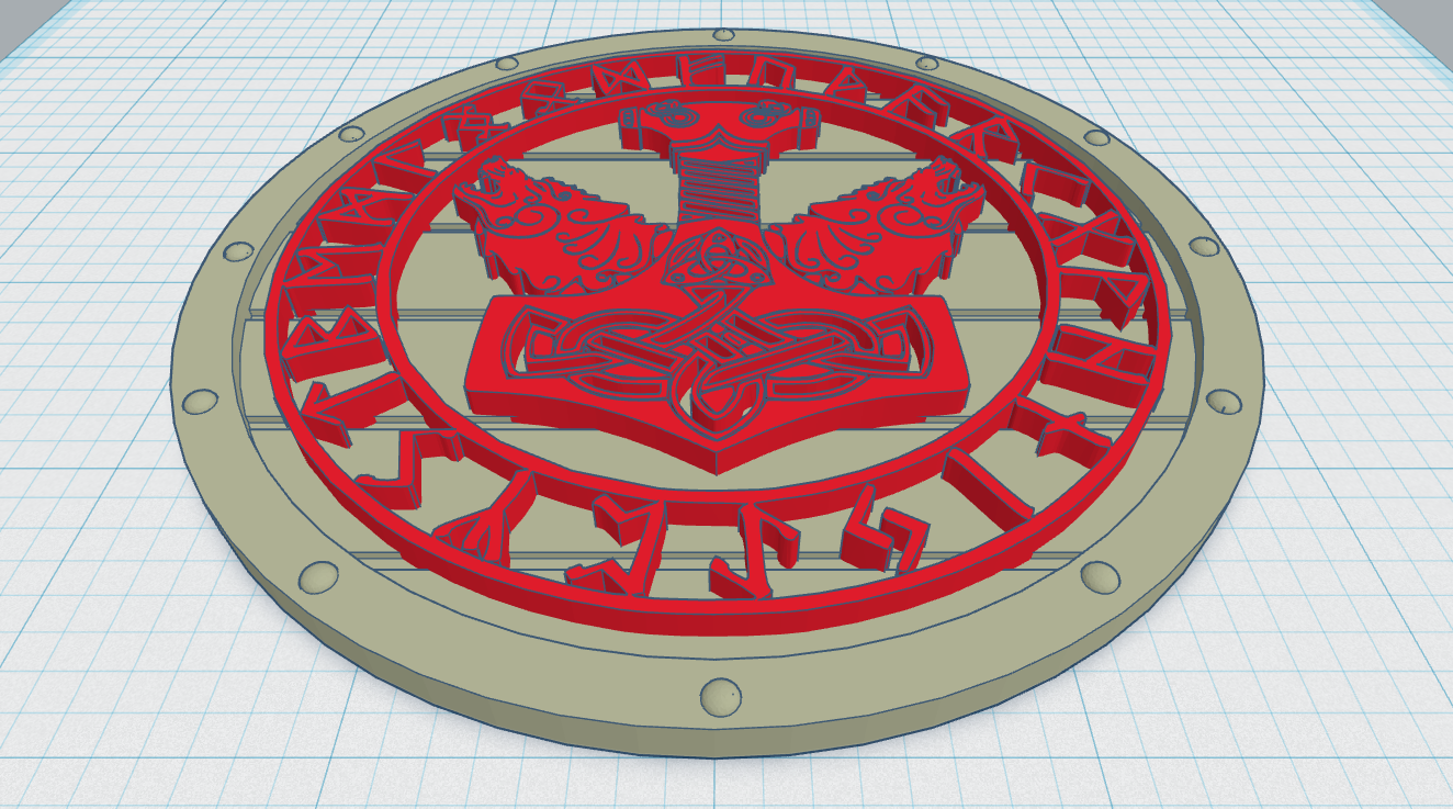 Viking Shield Coaster 49 by Peter Ennist | Download free STL model ...