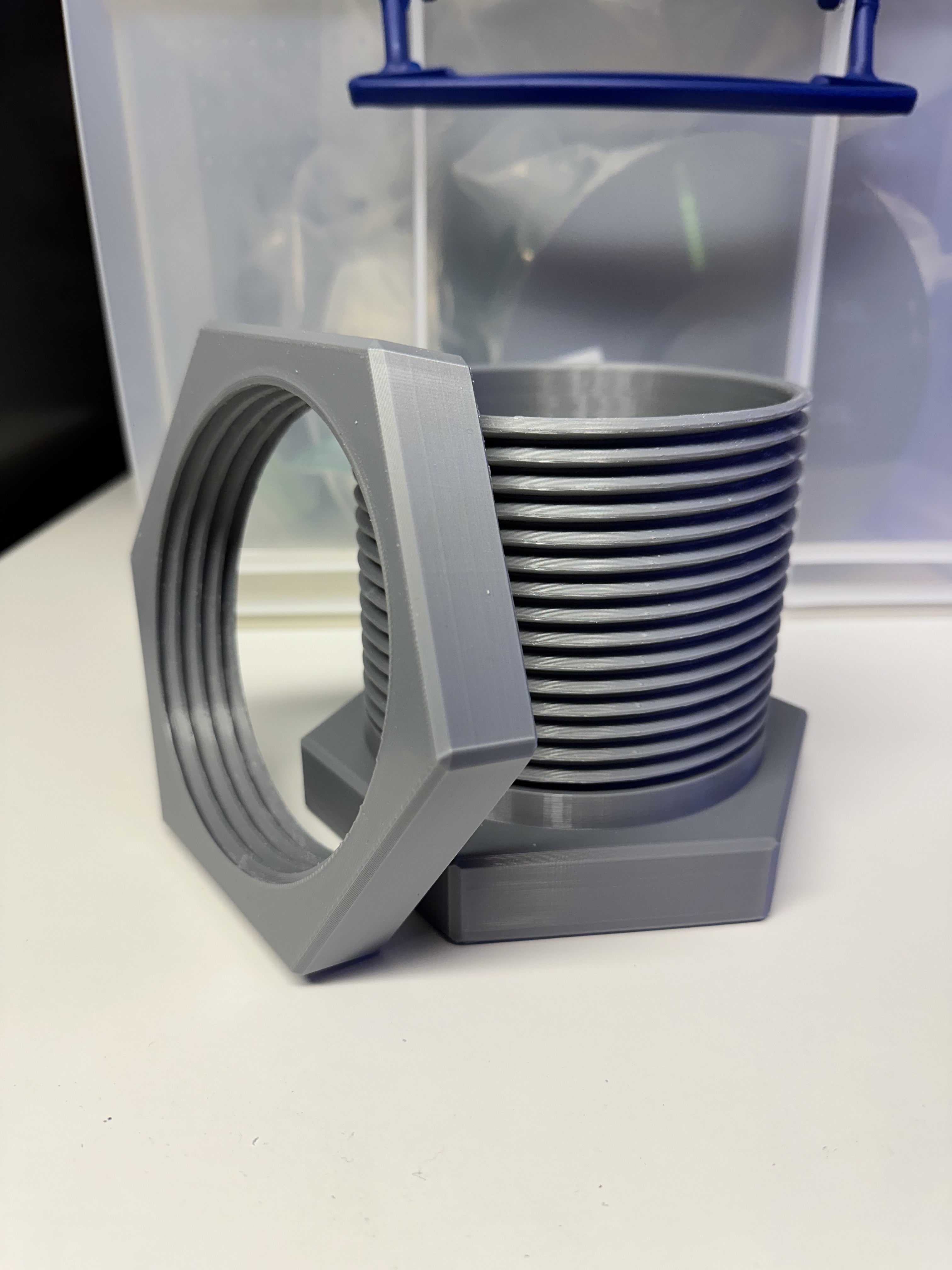 working bolt and nut planter by FusioN | Download free STL model ...