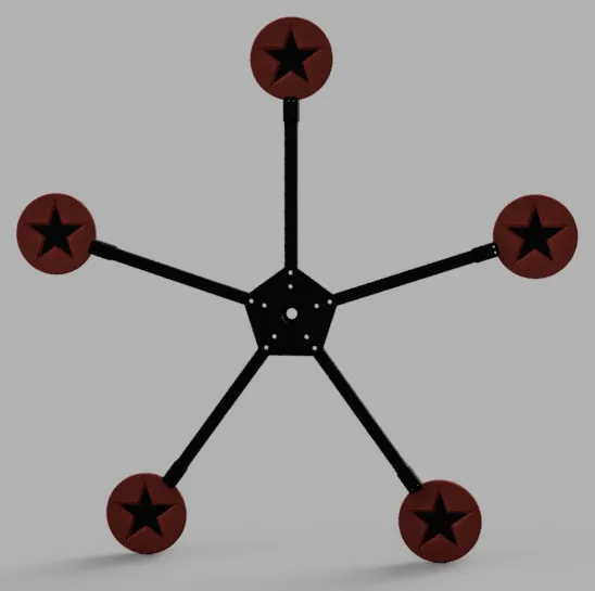 Northern Star Nerf Target by Pteppic | Download free STL model ...