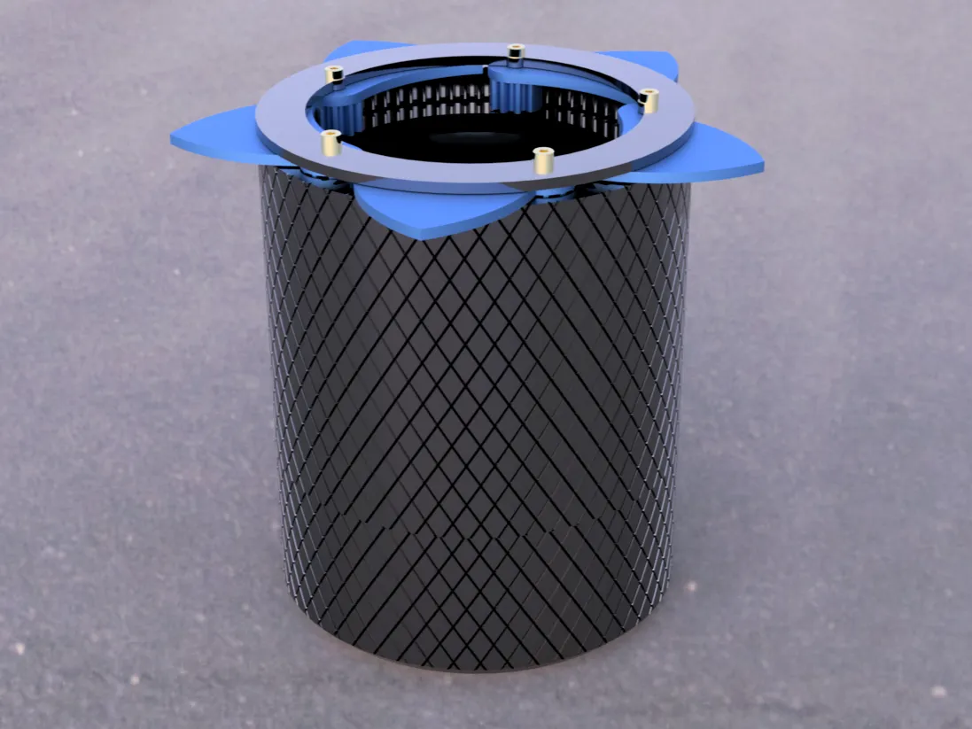 Twist Open Iris Container by RADdesign | Download free STL model ...