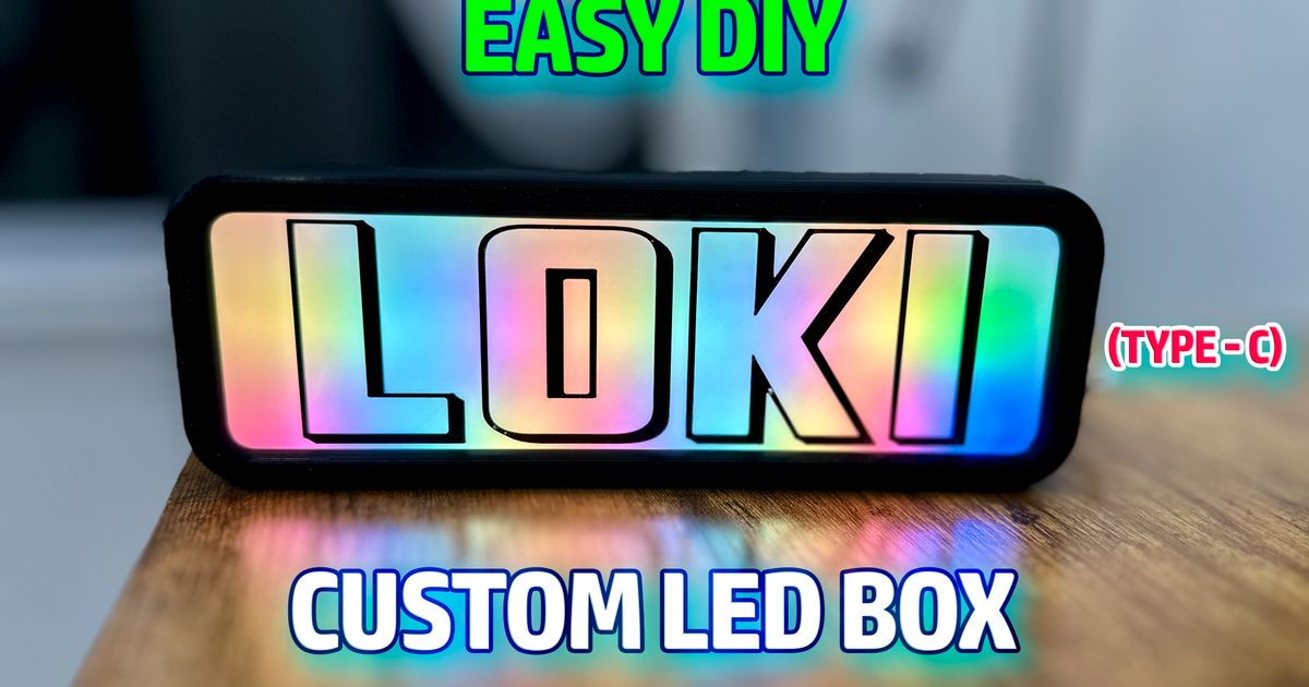 Custom Led Box - Easy Print - WLED by Anefecious | Download free STL ...