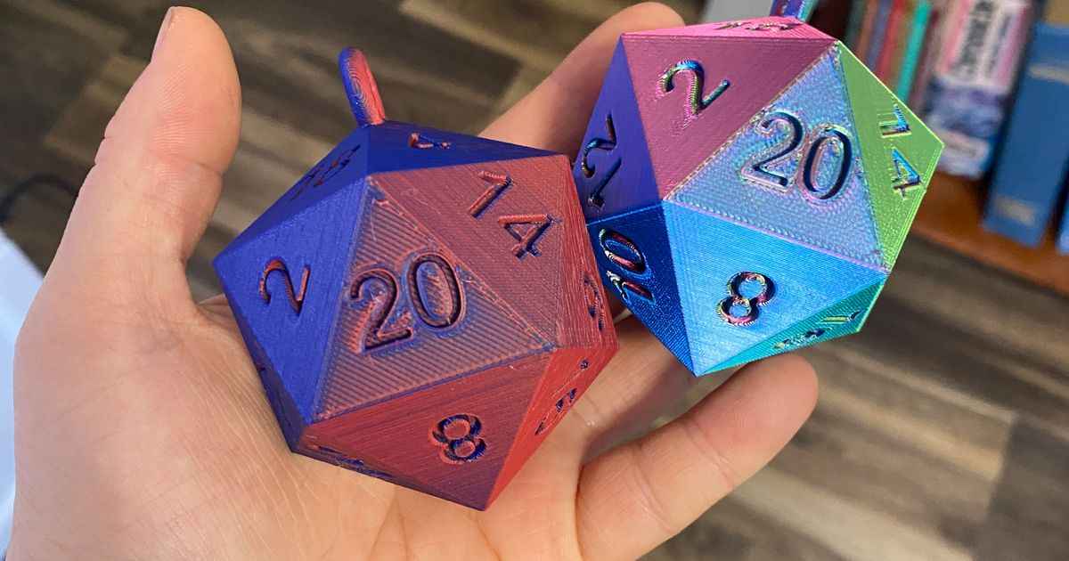 D20 Ornament by CrimsonDawn | Download free STL model | Printables.com