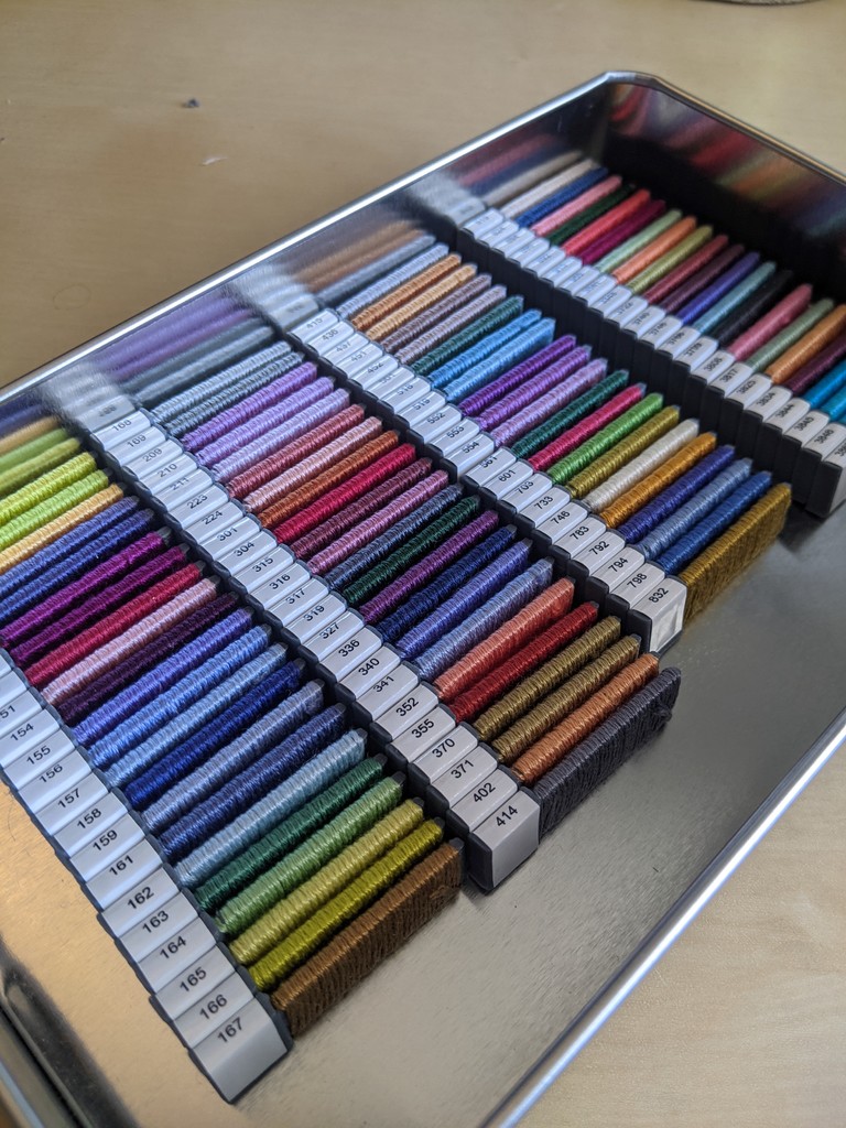 Magnetic Modular Embroidery Floss Color Swatches by Kelly Maguire ...