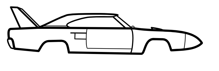 Plymouth Road Runner Superbird (1970) by Luigi | Download free STL ...