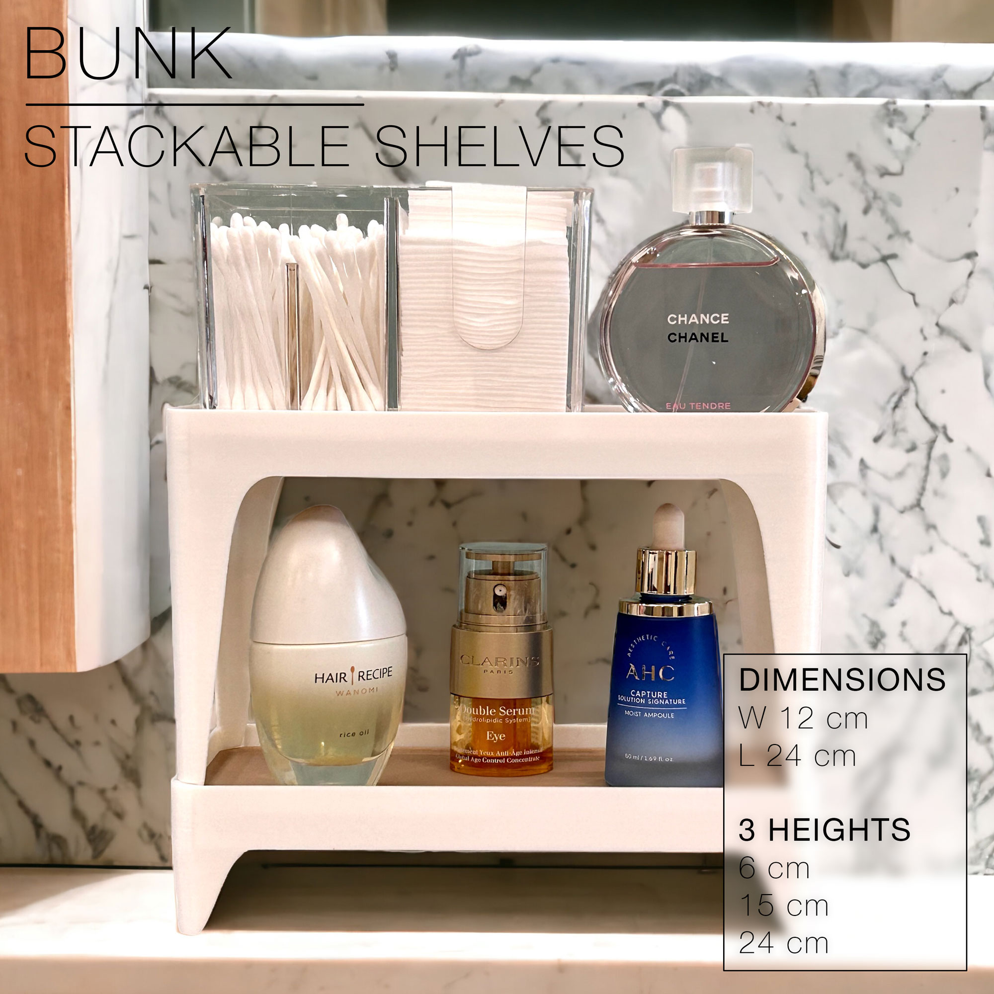 BUNK | Stackable shelves for bathroom & kitchen por Charles Regaud ...