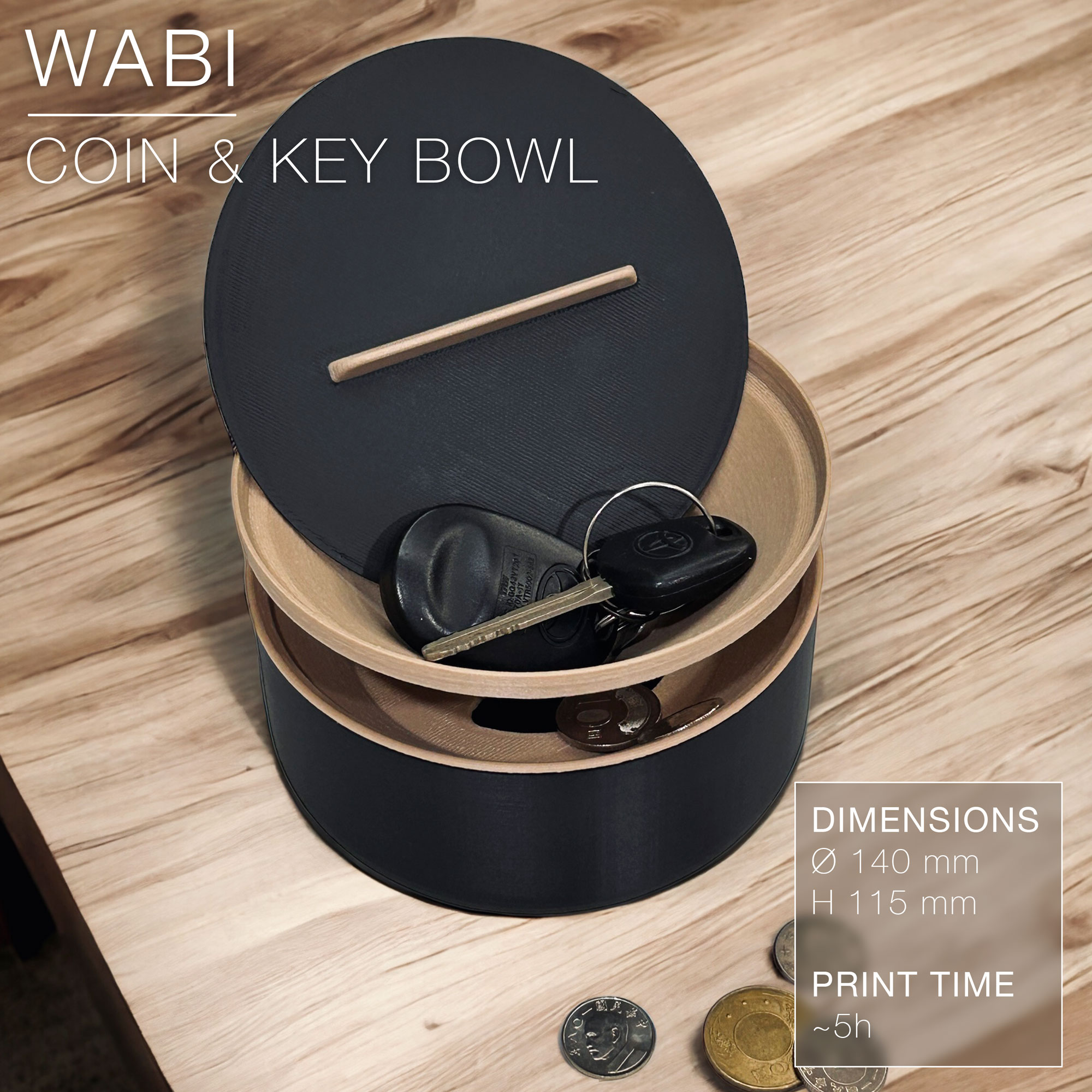 WABI | Coin & key bowl by Charles Regaud | Printables Store