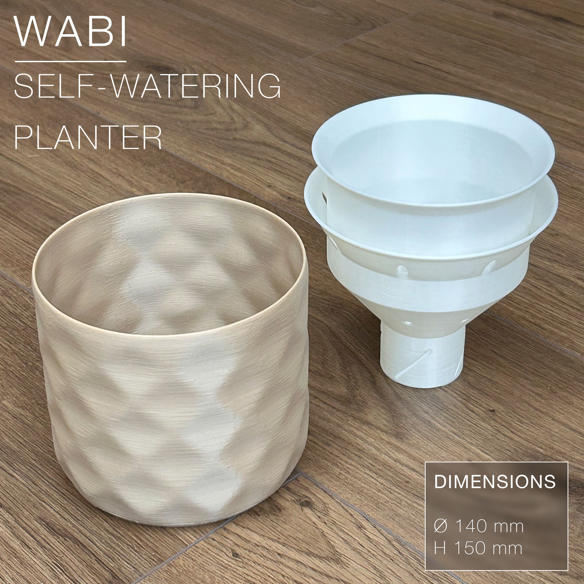 WABI | Self-watering Planter by Charles Regaud | Printables Store